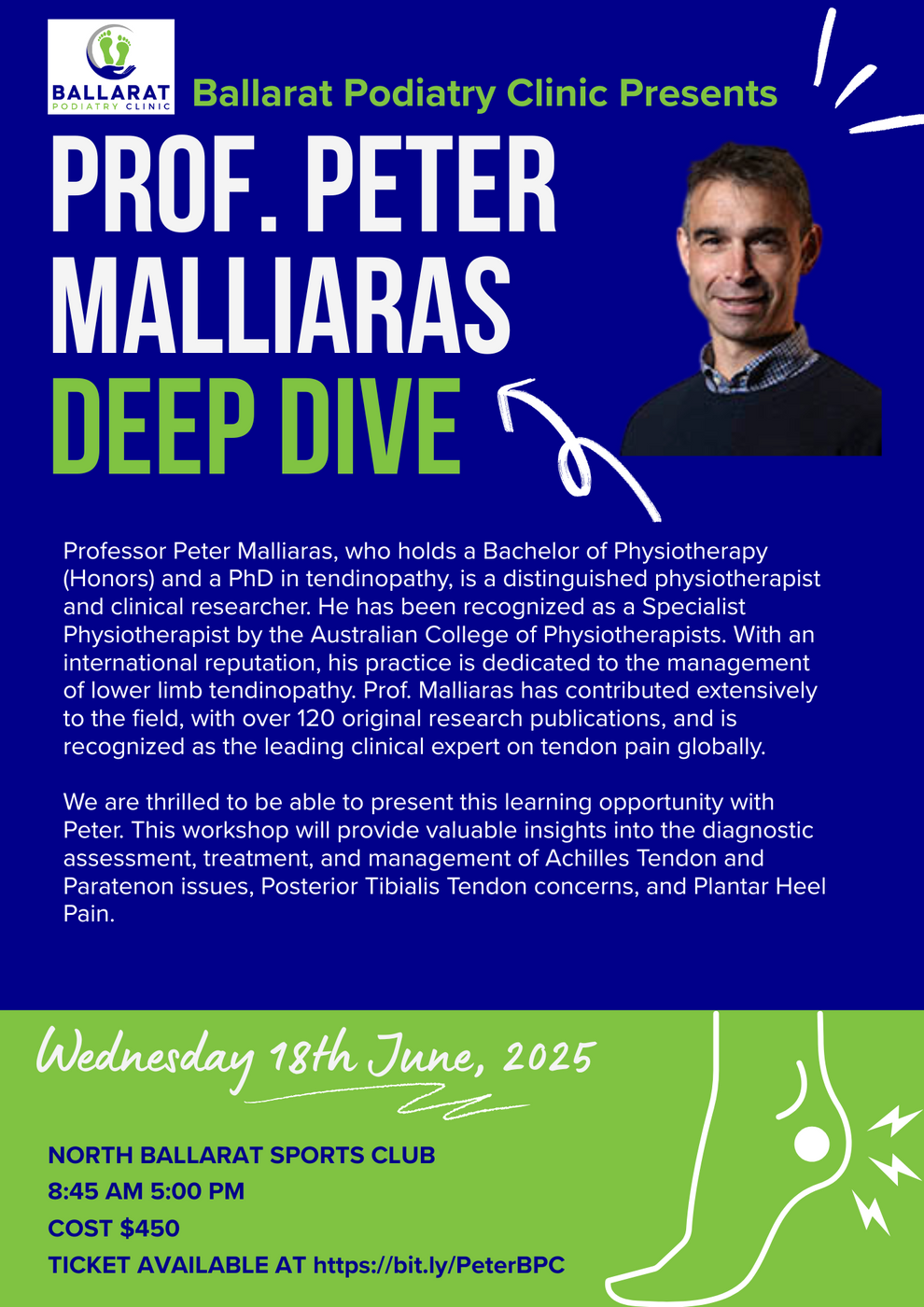 Prof. Peter Malliaras deep dive – Shop Ballarat Podiatry